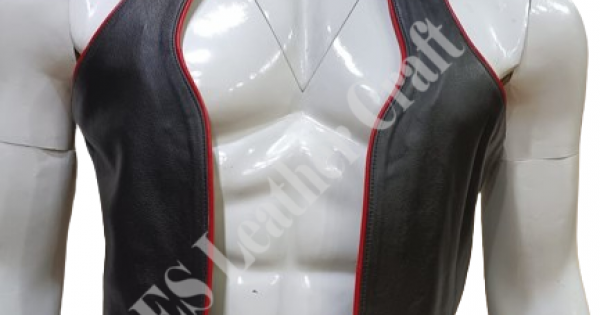 "Men's Masterpiece Leather Vest 'Toro' - The Bull - Embossed with ...